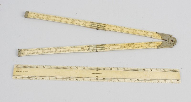 A Folding Ivory Ruler By J. Rabone & Sons, Birmingham.