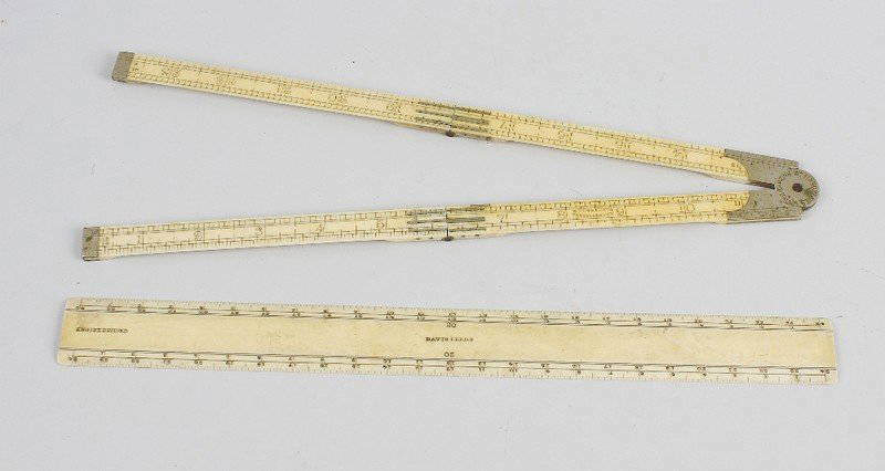 A Folding Ivory Ruler By J. Rabone & Sons, Birmingham.