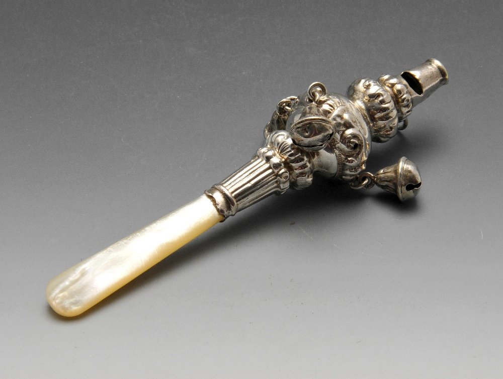 An Edwardian silver mounted rattle. - Dec 14, 2015 | Fellows in United ...