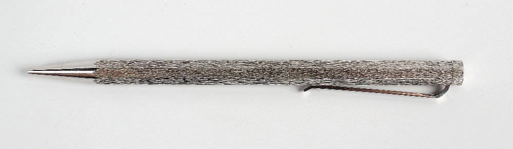 An 18ct White Gold Ball Point Pen By Piaget