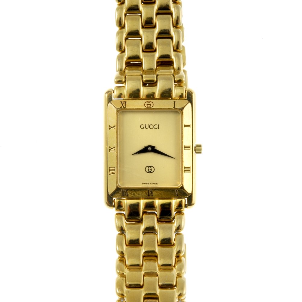 GUCCI - a gentleman's gold plated 4200M bracelet watch - Feb 08, 2016 ...