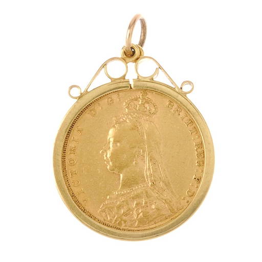 A Sovereign Pendant. The Late Victorian Sovereign,