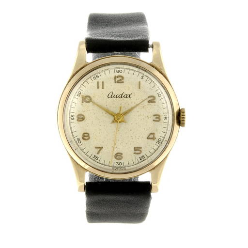 Audax A Gentleman's Wrist Watch. 9ct Yellow Gold Case