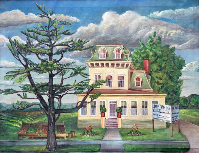 Mabel Mason Carlton (american, Wpa) Lone Pine Inn