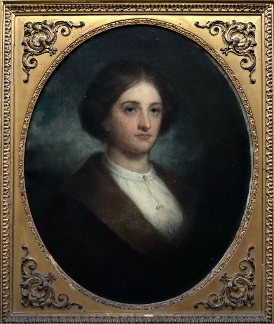 JOSEPH AMES (1816-1872, American) Portrait Of Woman