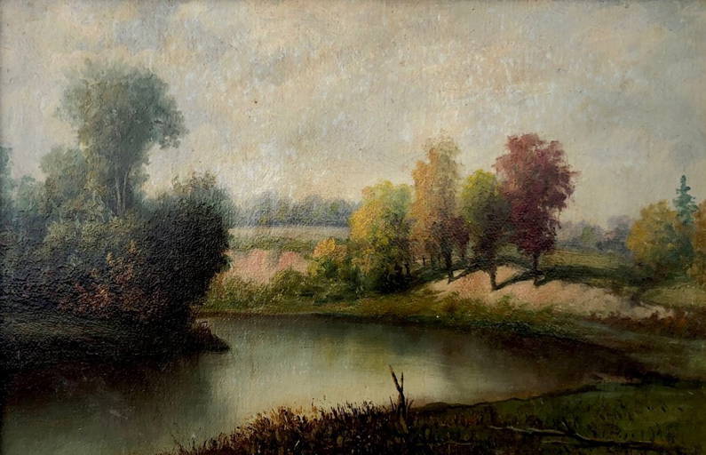 19th Century American Impressionist Landscape