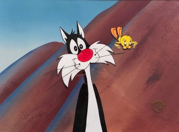 Slyvester Original Warner Bros Animation Cel Slyvester Original Warner Bros Animation Cel