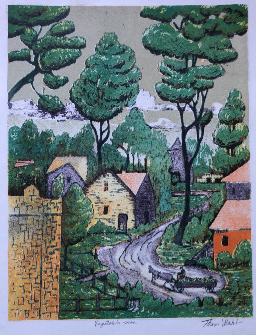 THEODORE WAHL (1903-1990, New Jersey) WPA - Apr 07, 2019 | Avra Art in NJ