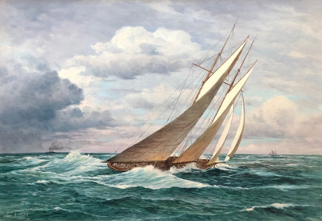 HANS LIEBL (1900-1984, Pennsylvania) Seascape - Oct 26, 2019 | Avra Art ...