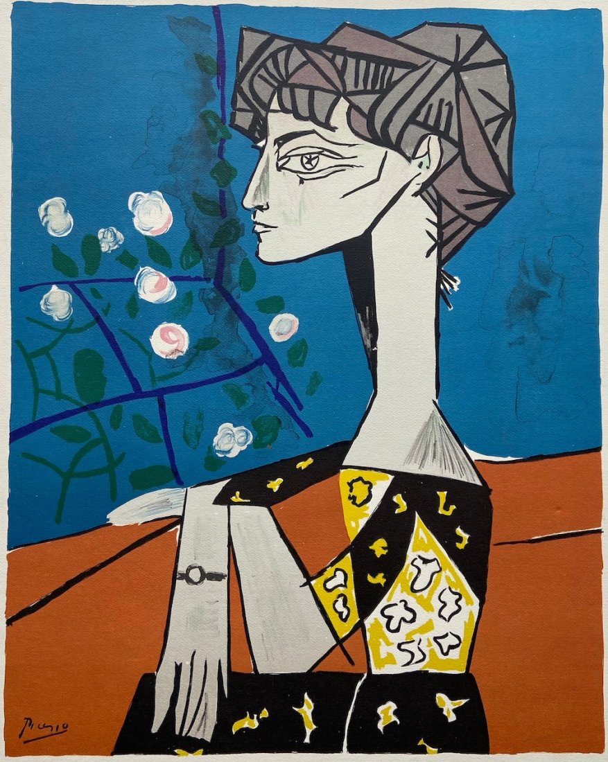 Pablo Picasso, Cubist Woman Lithograph