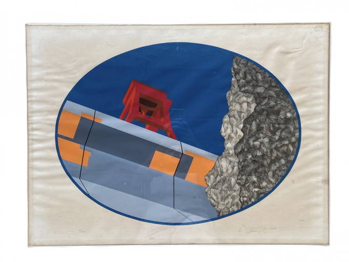 Allan D'arcangelo (b. 1958, Buffalo) Lithograph