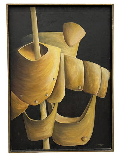 URSULA MEINHARDT (20th c, German) Mechanical Cubist Abstract (#0113) on ...