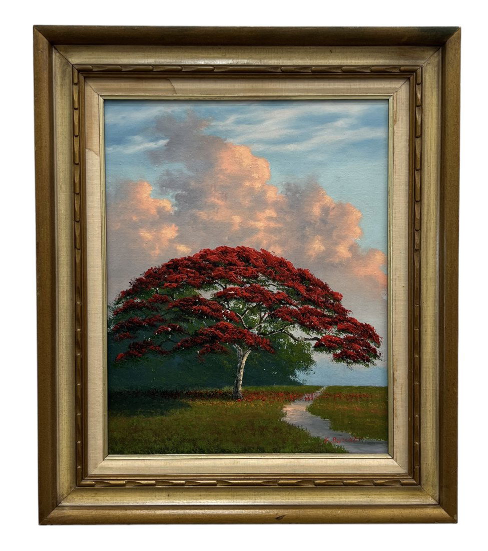 Ellis Buckner (1943 1991, Vero Beach Florida) Regionalist Highwayman Artist