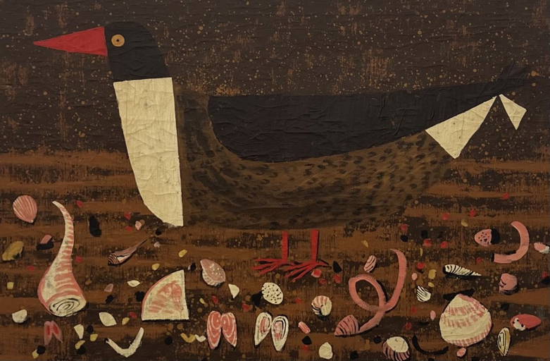 Style Of DORIS EMERICK LEE, Sea Bird Painting Florida Artist (#0099) on ...