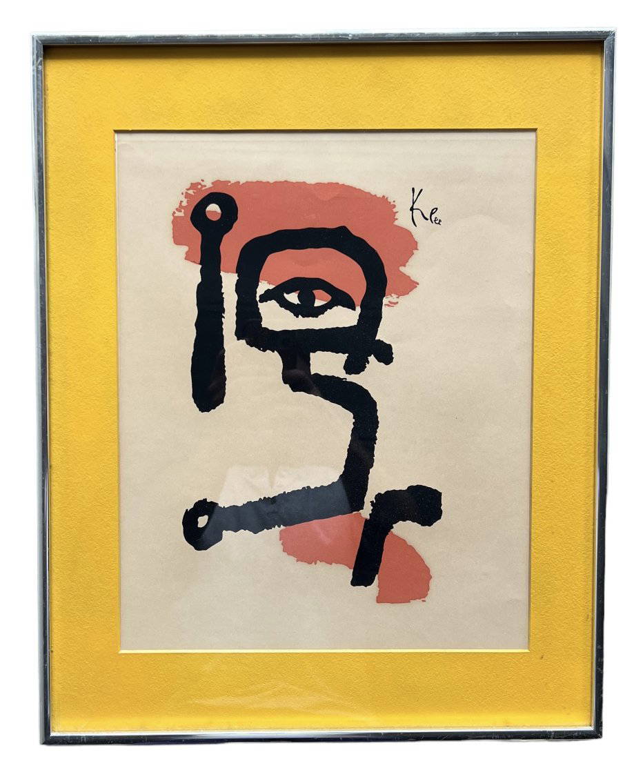 Vintage Paul Klee Serigraph Abstract Print Auction
