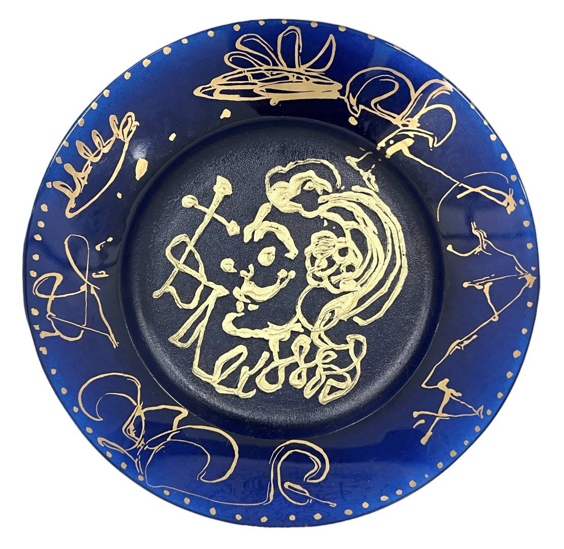 Salvador Dali Daum Glass Plate Auction