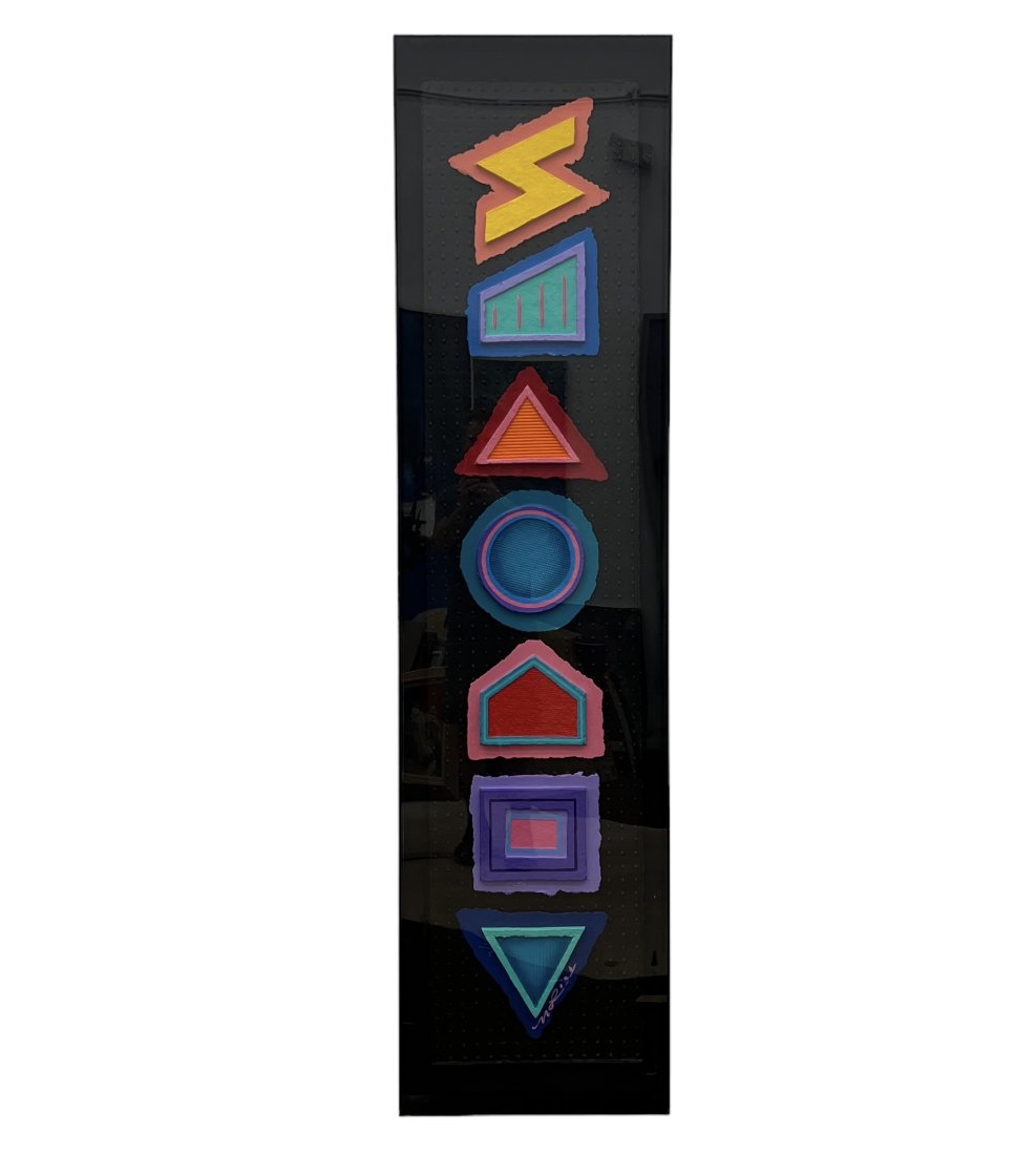 Neil Loeb (b. 1950, American) Large Post Modern Geometric Abstract ...