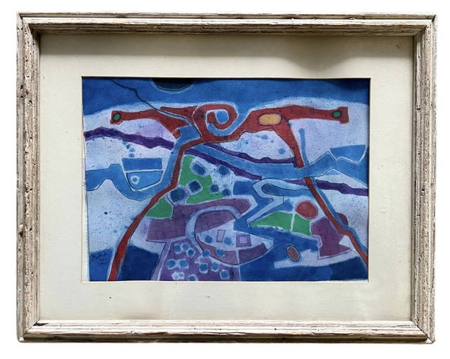 Charles Bechtle (1924 2014, American) Abstract, Connecticut Artist