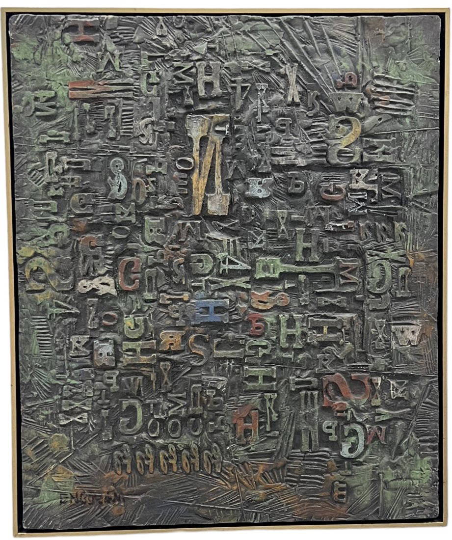 Magus Engstrom (b. 1936 American) Alphabet Abstract Auction