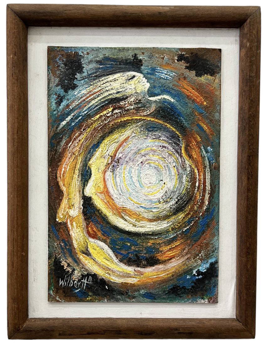 Wilber Hererra Ortiz (20th C, Mexico) Merida Artist, Abstract Auction