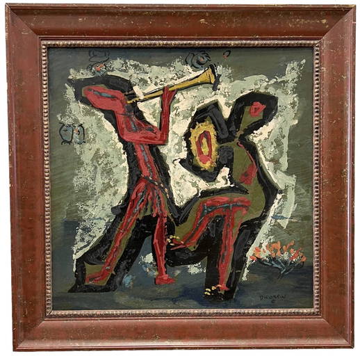Elizabeth Dworkin (20th C, American) Abstract Musicians
