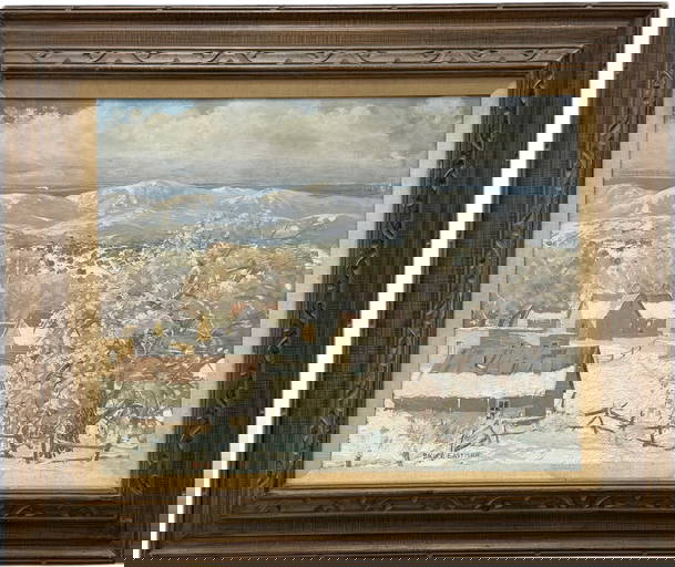 Bruce Eastman (20th C, American) Winter Solitude, New Mexico Artist
