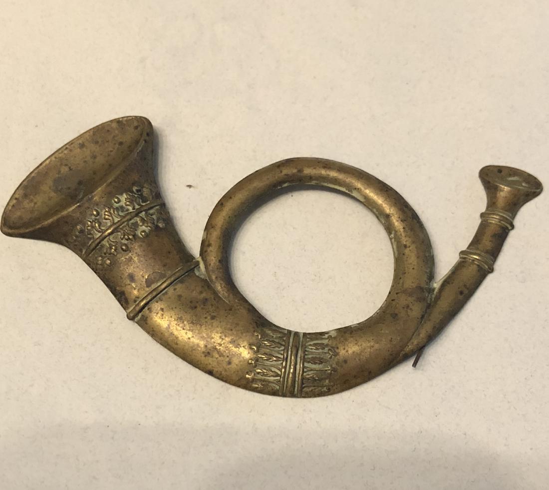 Authentic Civil War Infantry Bugle Hat Insignia