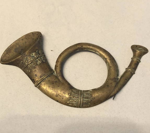 Authentic Civil War Infantry Bugle Hat Insignia