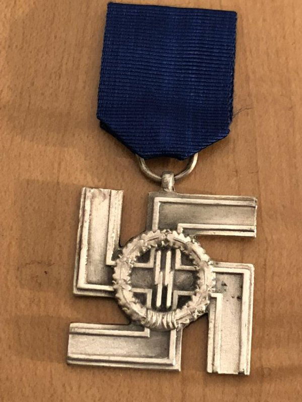 WW2 GERMAN NAZI SS LONG SERVICE MEDAL 12 YEARS