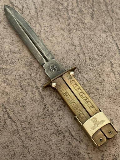 Ww2 German Nazi Waffen Ss Paratrooper Folding Knife