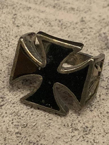 Ww2 German Nazi Waffen Ss Iron Cross Officers Ring