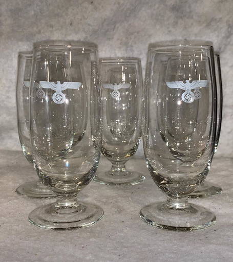 RARE WW2 GERMAN NAZI 8 CUPS WINE GLASS SET - May 19, 2019 | Rare ...