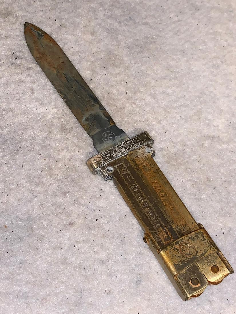 Rare Ww2 German Nazi Ss Paratrooper Folding Knife