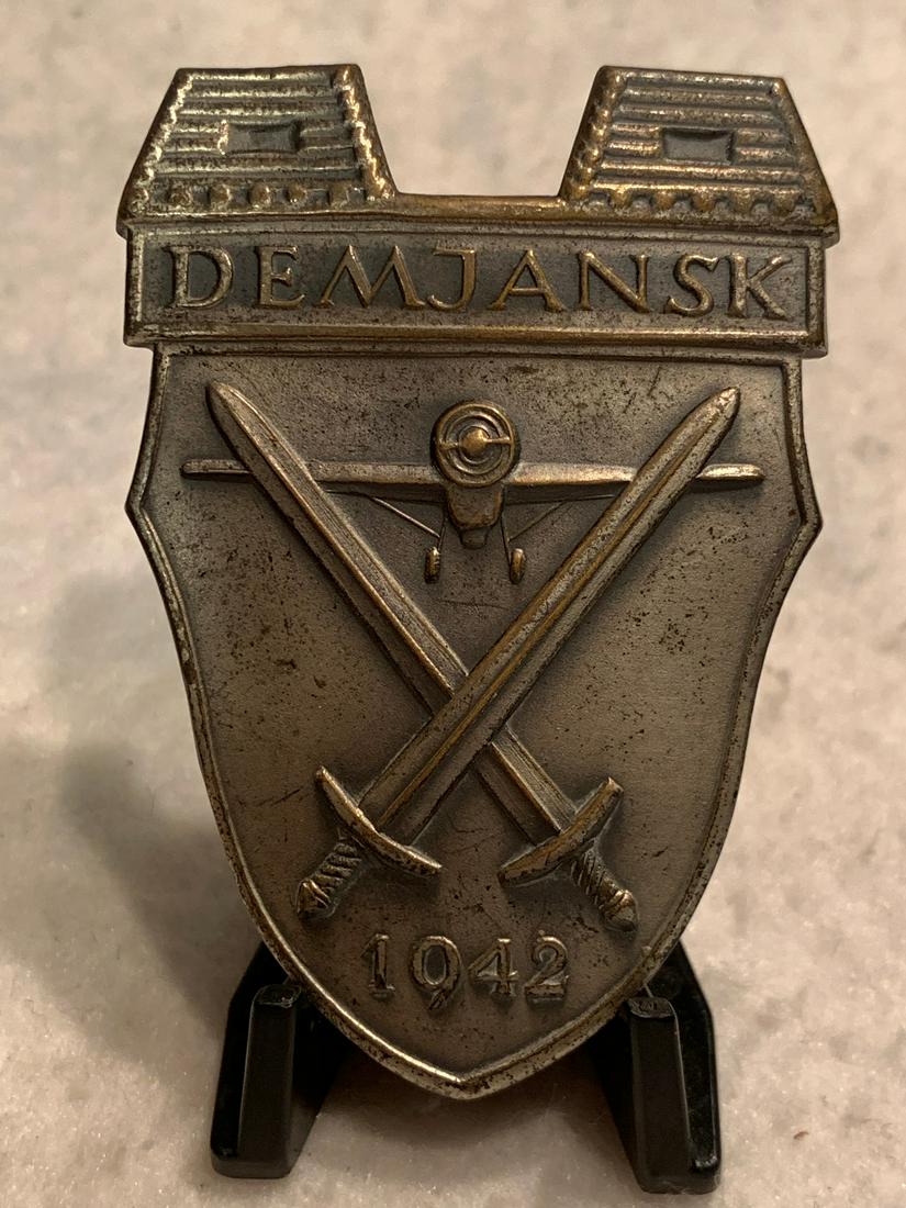 AUTHENTIC GERMAN WW2 DEMJANSK SHIELD BADGE 1942 - Aug 04, 2019 | Rare ...