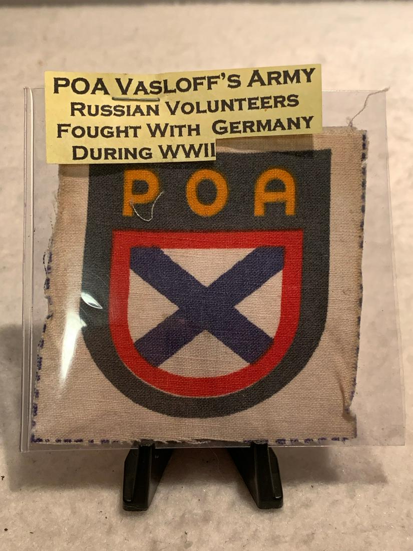 WW2 GERMAN RUSSIAN VOLUNTEERS POA VASLOFF'S ARMY PATCH - Aug 04, 2019 ...