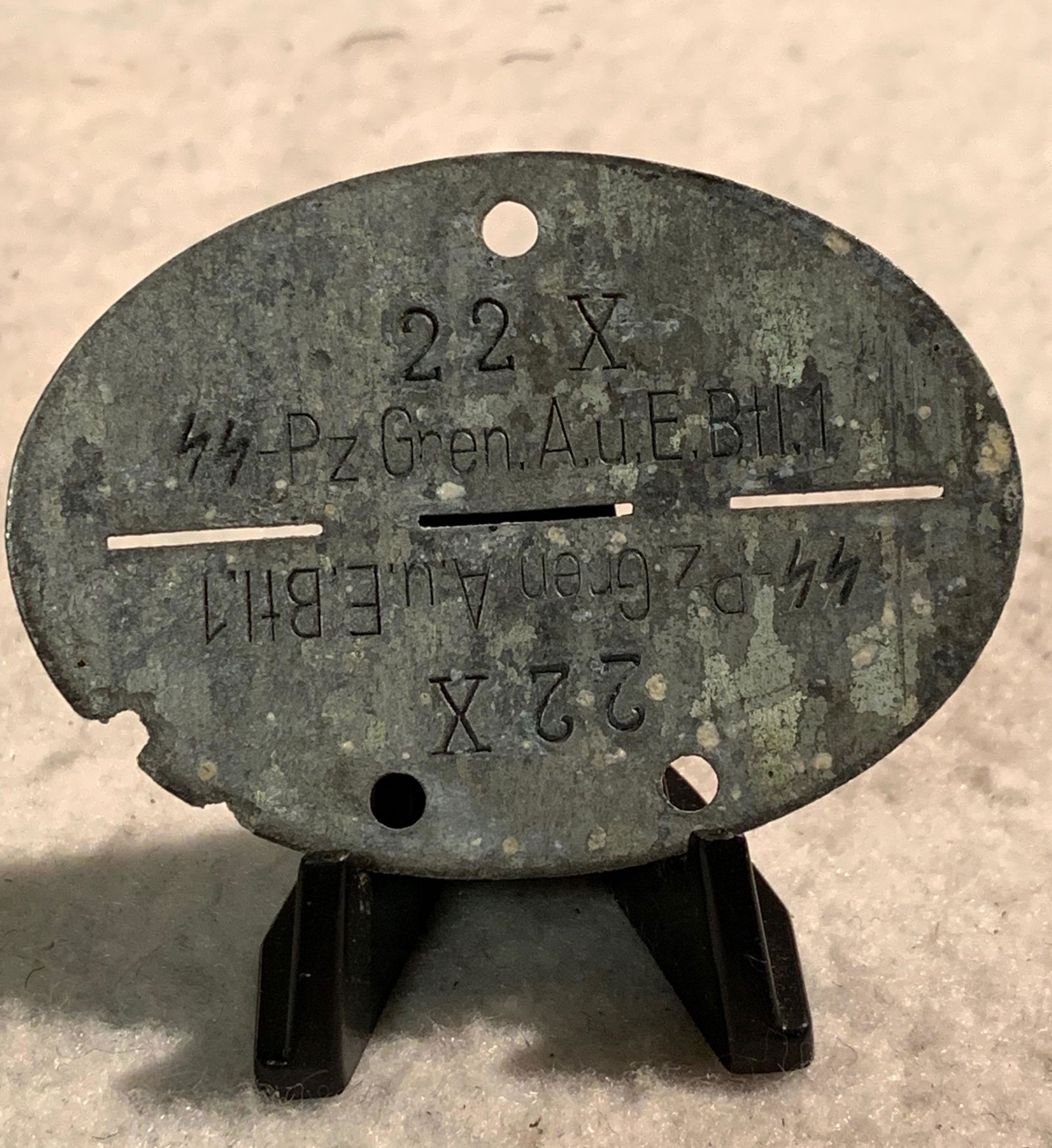 SCARCE WW2 GERMAN WAFFEN SS SOLDIERS I.D. TAG - Sep 08, 2019 | Rare ...