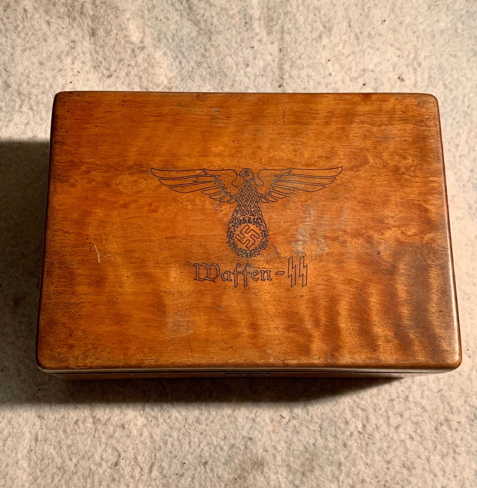 ORIG. WW2 GERMAN WAFFEN SS OFFICERS BOX W/ KEY - Sep 08, 2019 | Rare ...