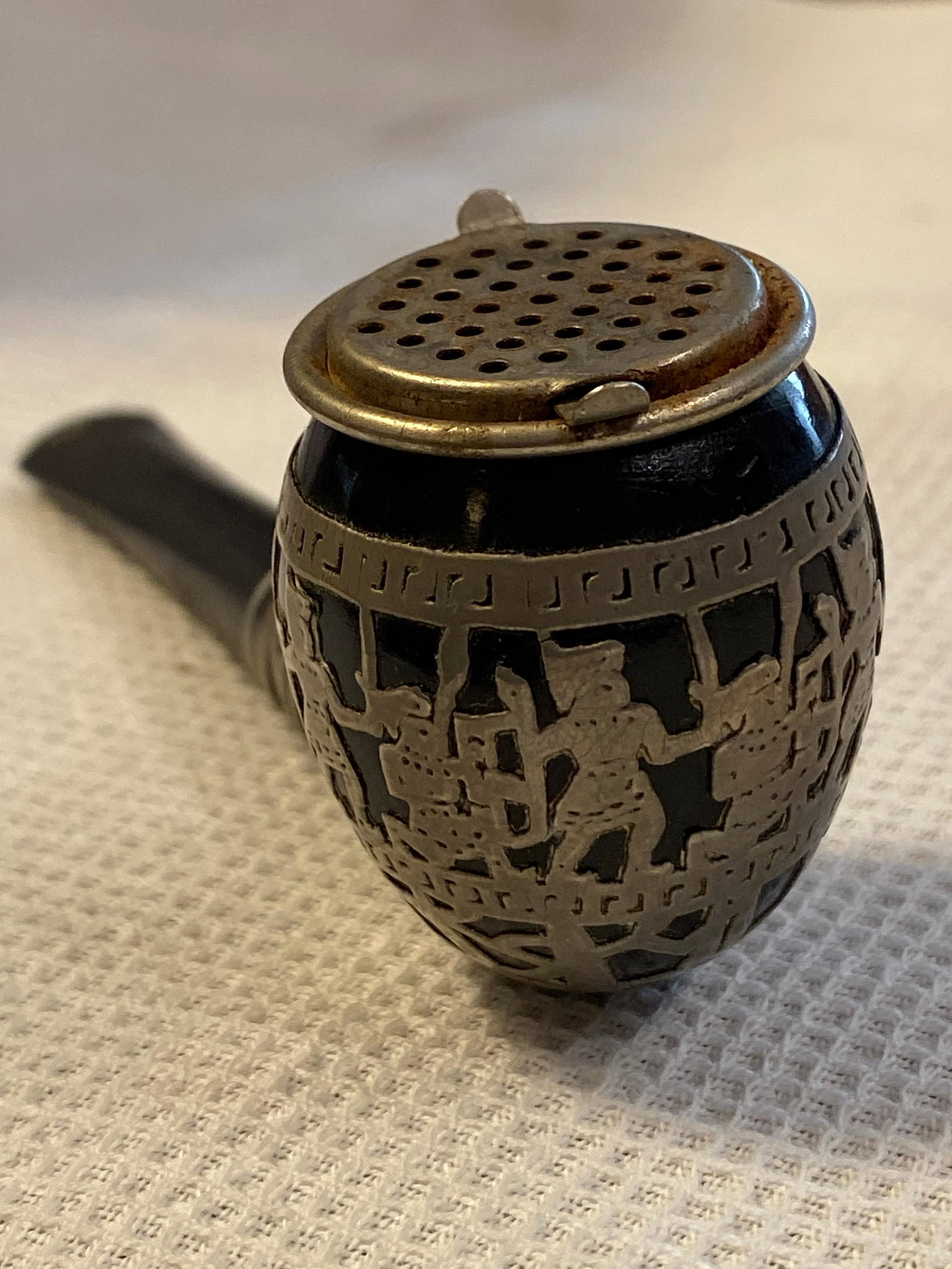 Antique Sterling Silver Tobacco Pipe