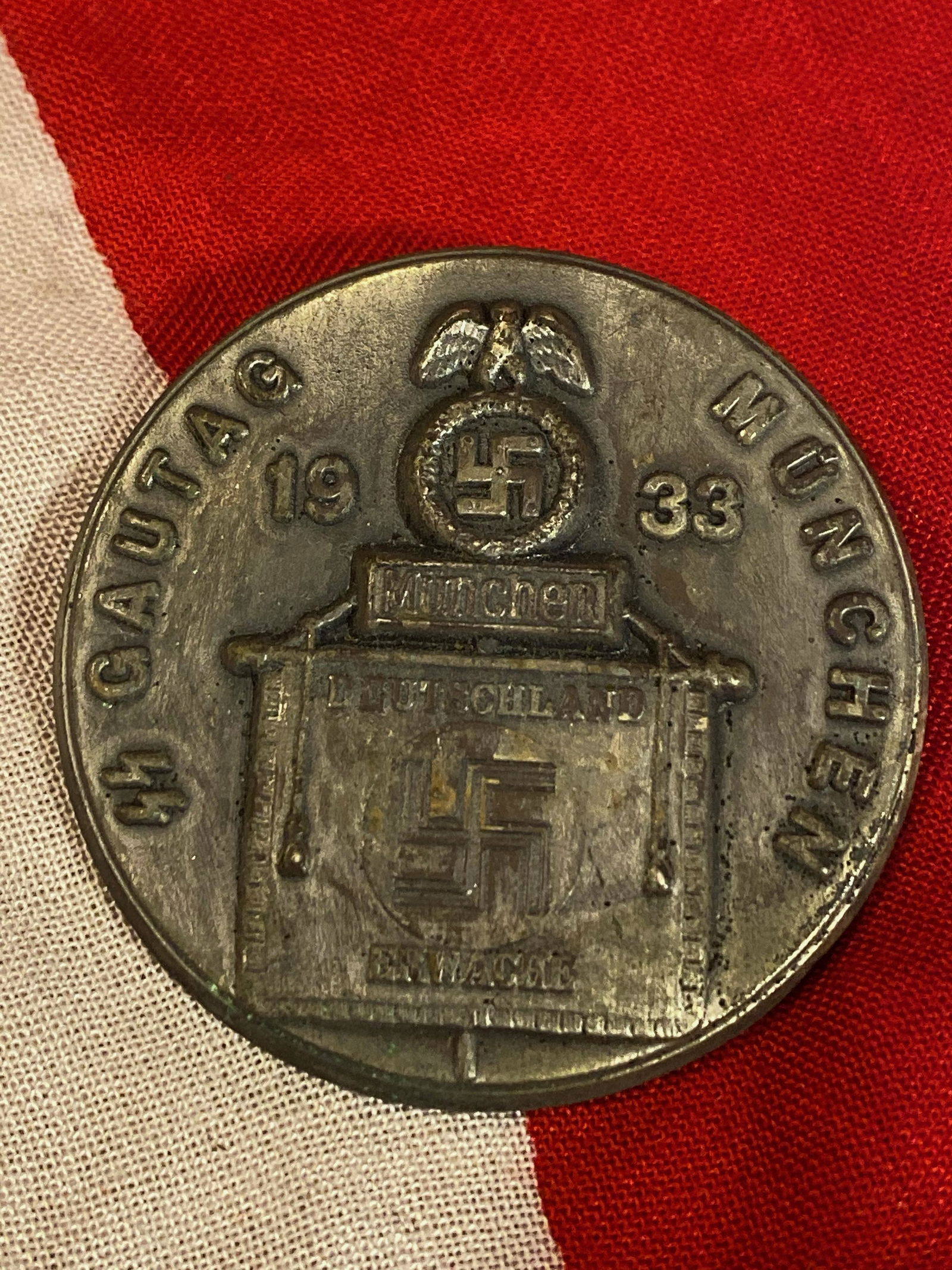 WW2 GERMAN 1933 WAFFEN SS GAUTAG MUNCHEN BADGE - Jan 06, 2020 | Rare ...