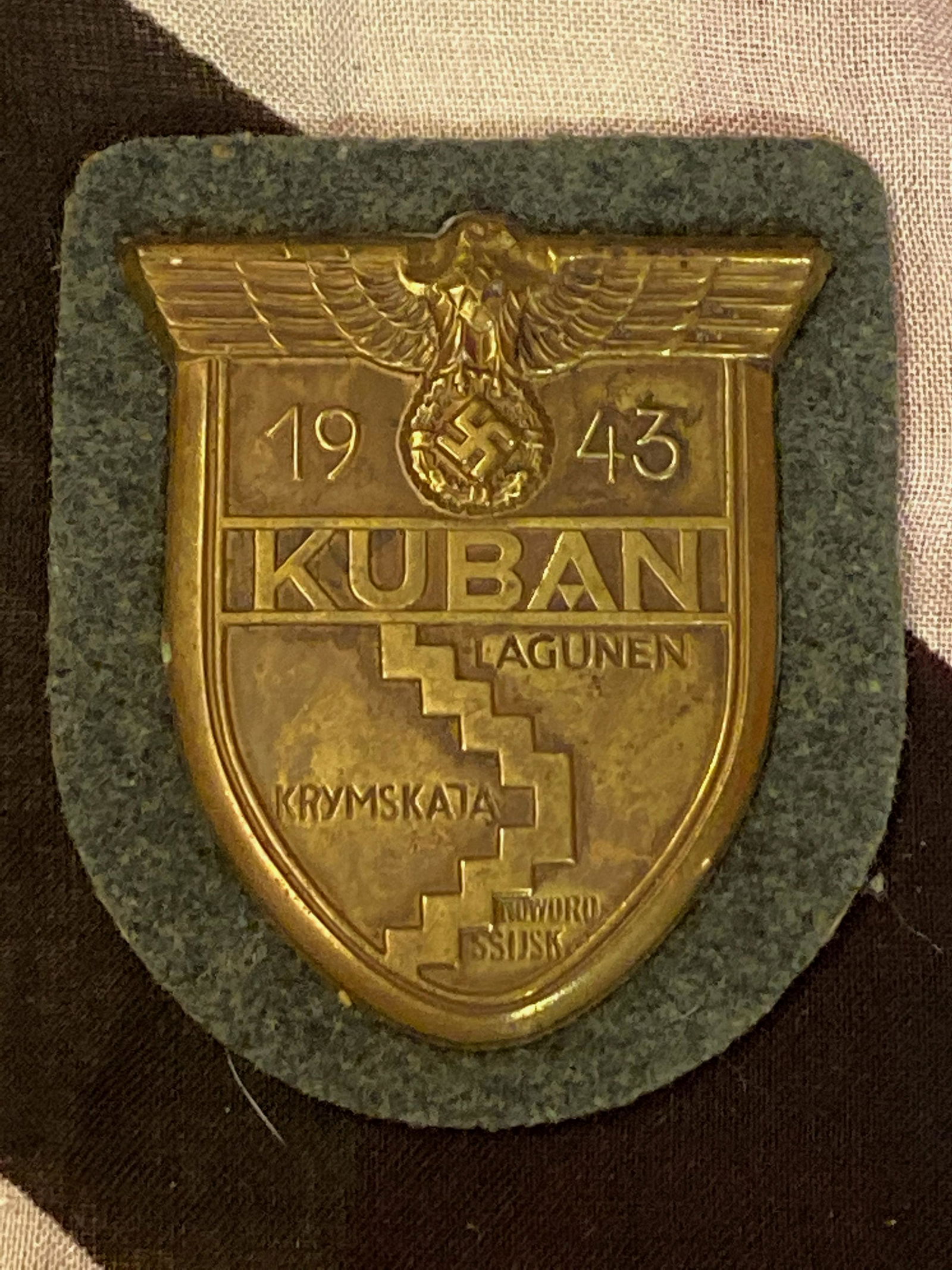 GERMAN WW2 1943 EASTERN FRONT KUBAN SHIELD - Jan 06, 2020 | Rare ...