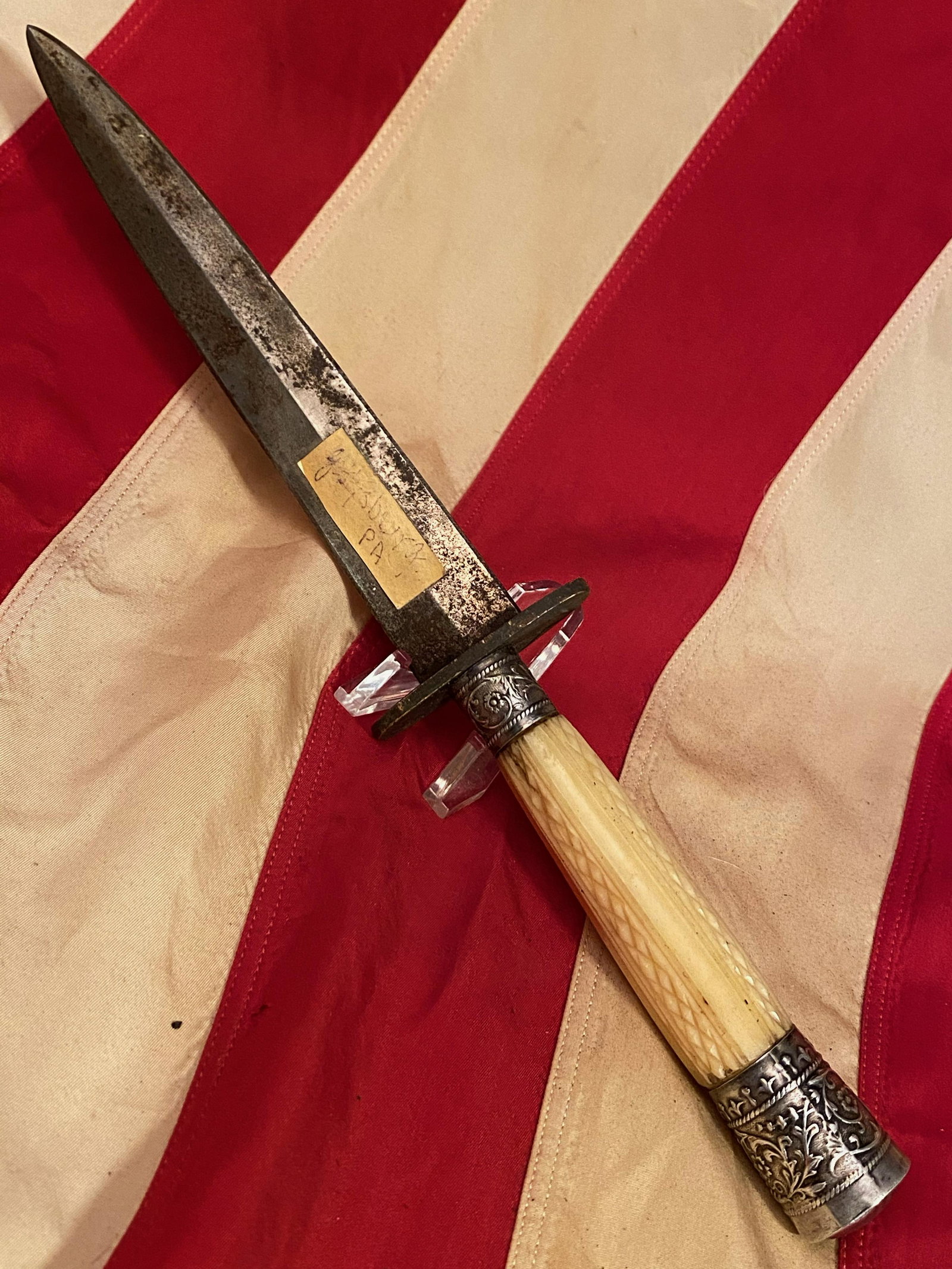 RARE CIVIL WAR BONE HANDLE CONFEDERATE DAGGER - - Jan 27, 2020 | Rare ...