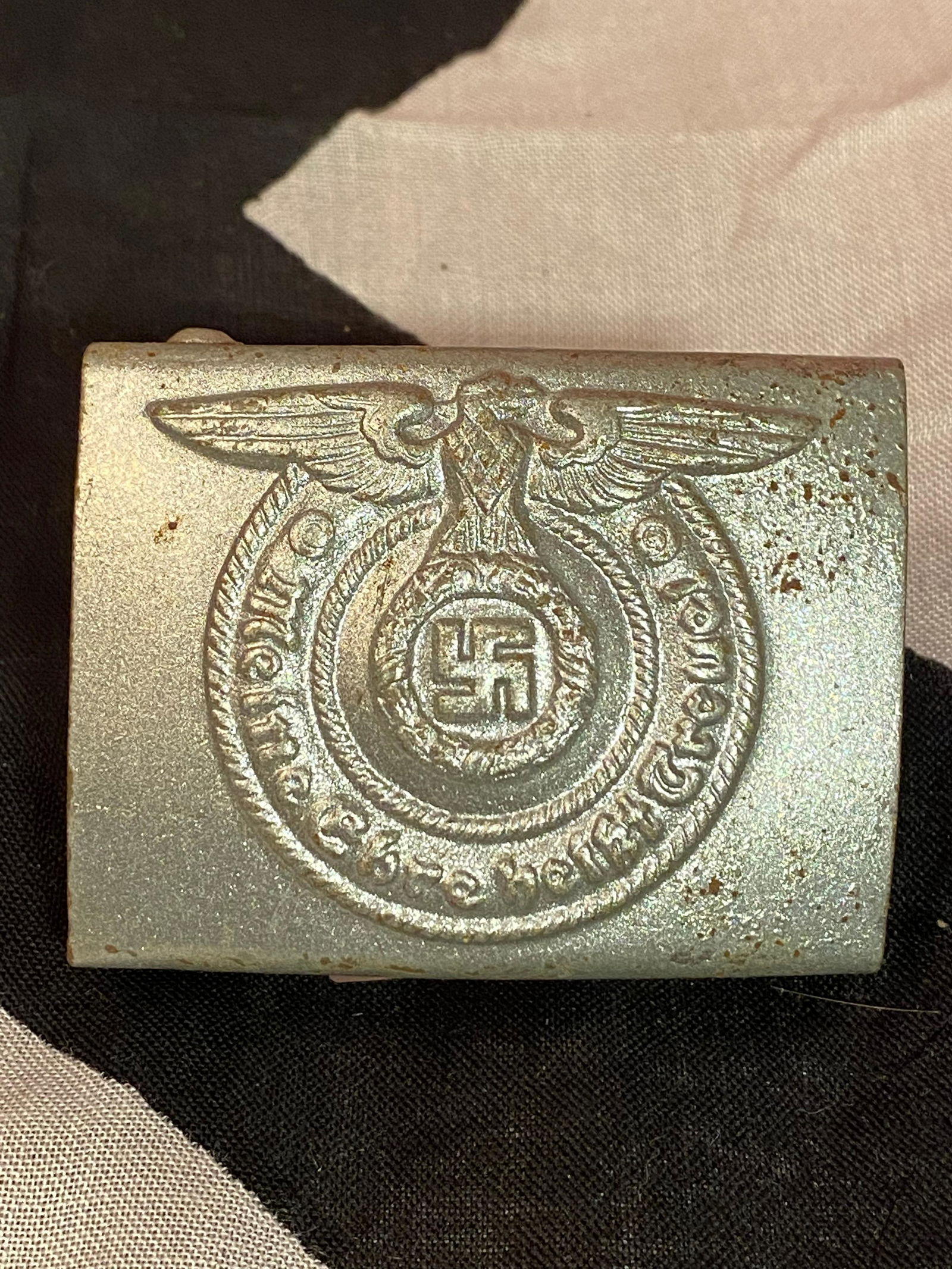 Ww2 German Nazi Ss Officers Belt Buckle