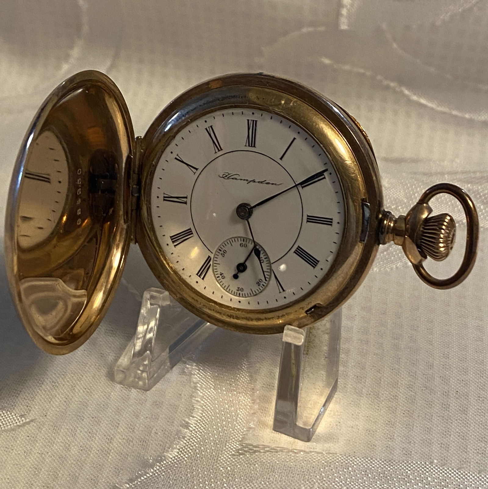 For Auction: ANTIQUE HAMPDEN GOLD POCKET WATCH - WORKS (#0535) on Jul ...