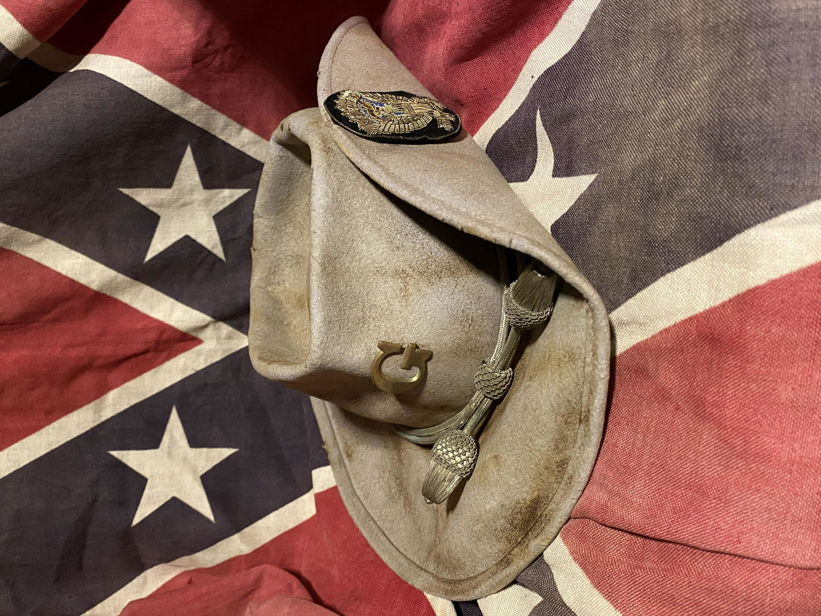 Early Civil War Confederate Slouch Hat, Kepi, Cap