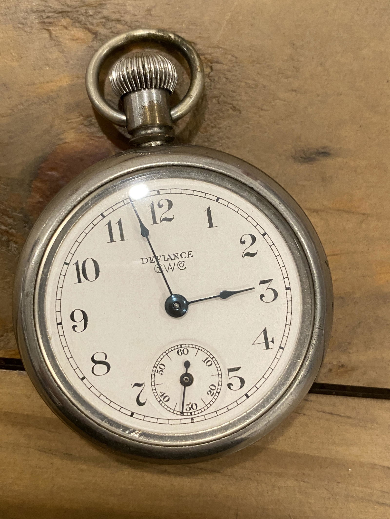 Antique Defiance Cw Co. Pocket Watch