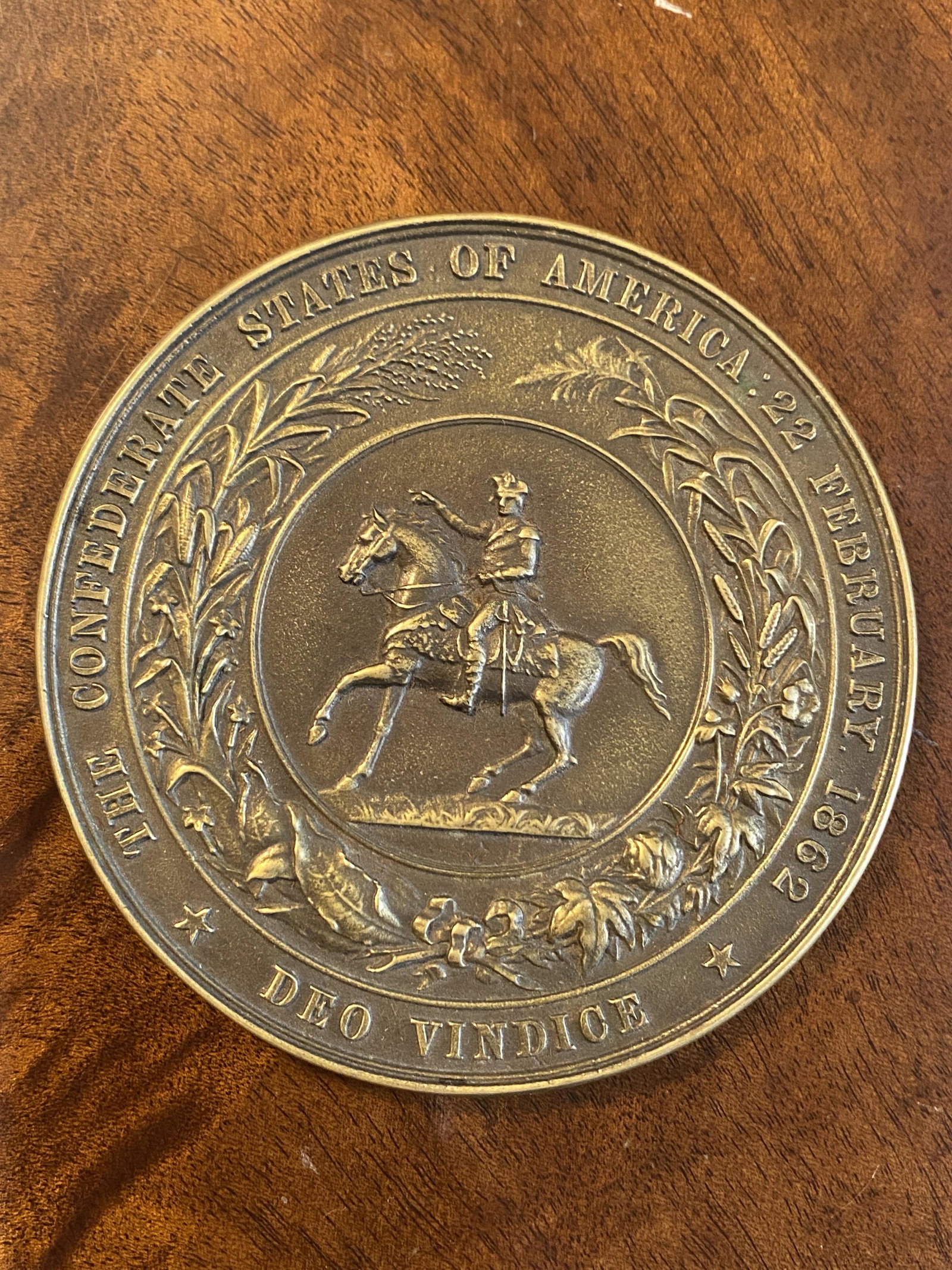 Rare Civil War Deo Vindice 1862 Medallion