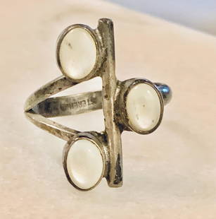 Elise Adoree Designer Sterling Silver Quartz Ring