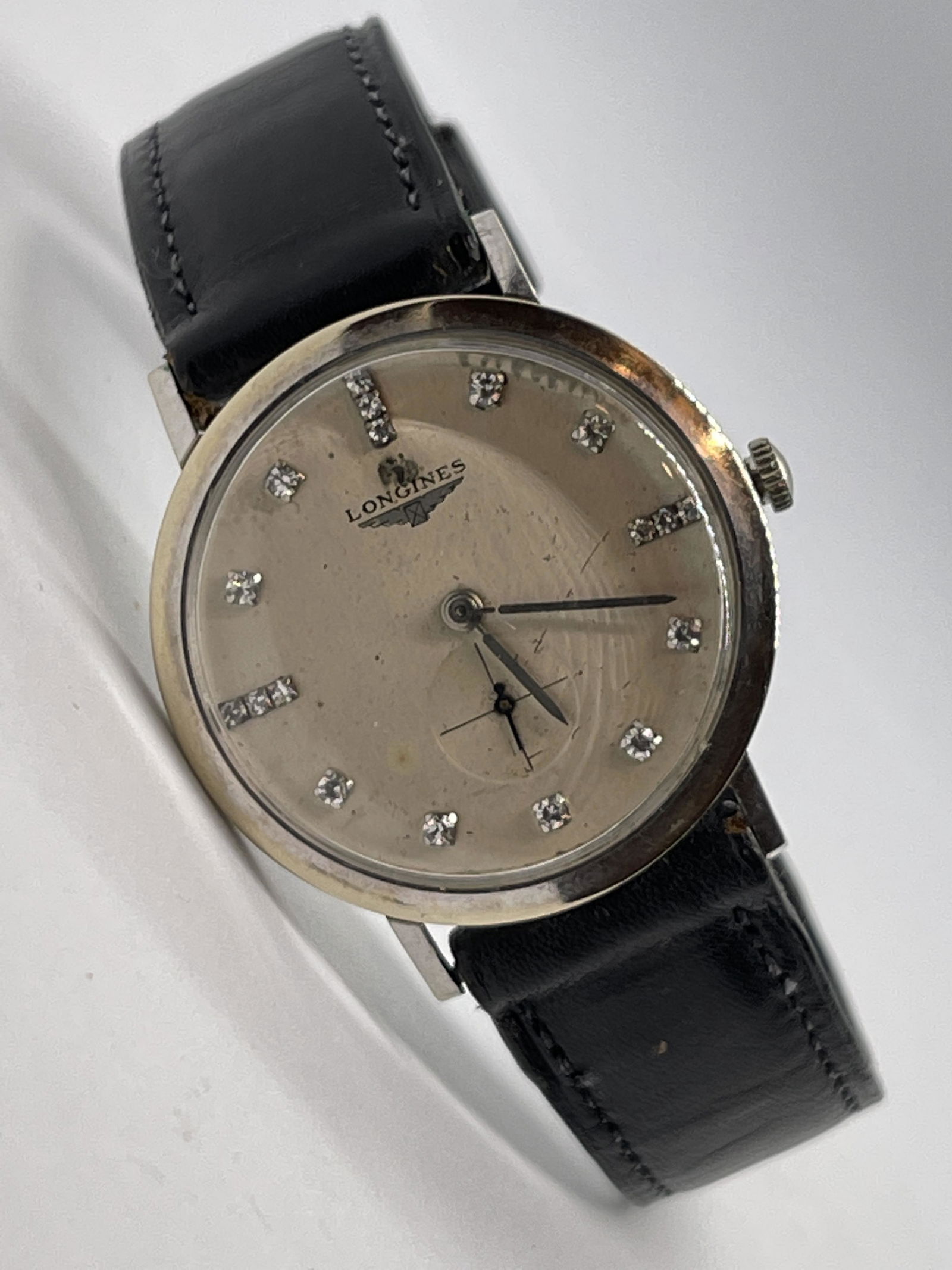 MENS 14K GOLD DIAMOND DIAL LONGINES WATCH - May 29, 2021 | Rare ...