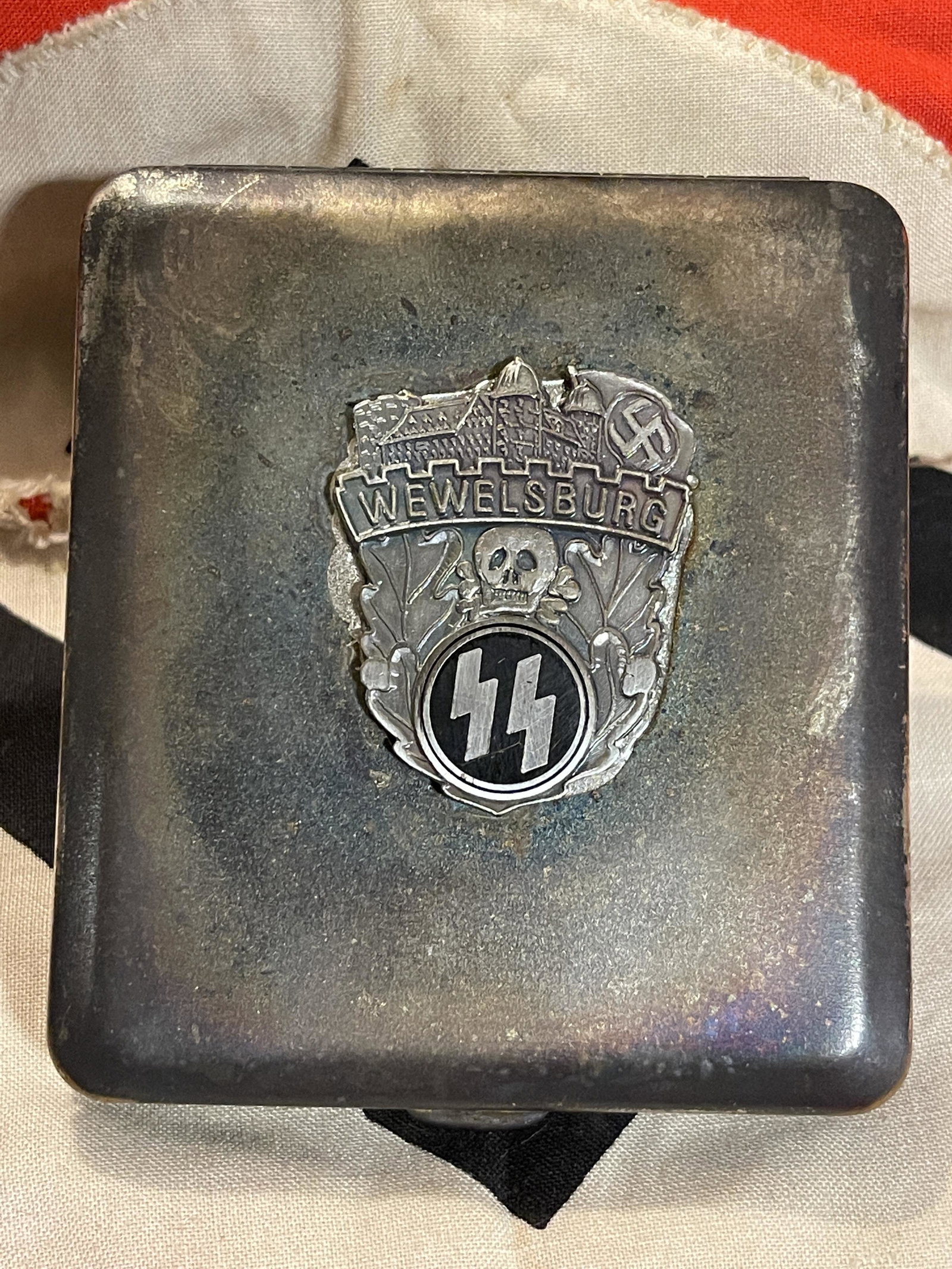 Rare Ww2 German Wewelsburg Ss Cigarette Case