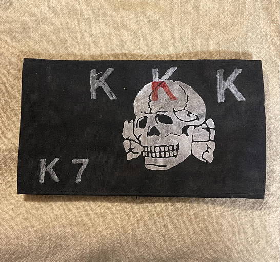 Rare Kkk Ku Klux Klan Skull Armband W/tag
